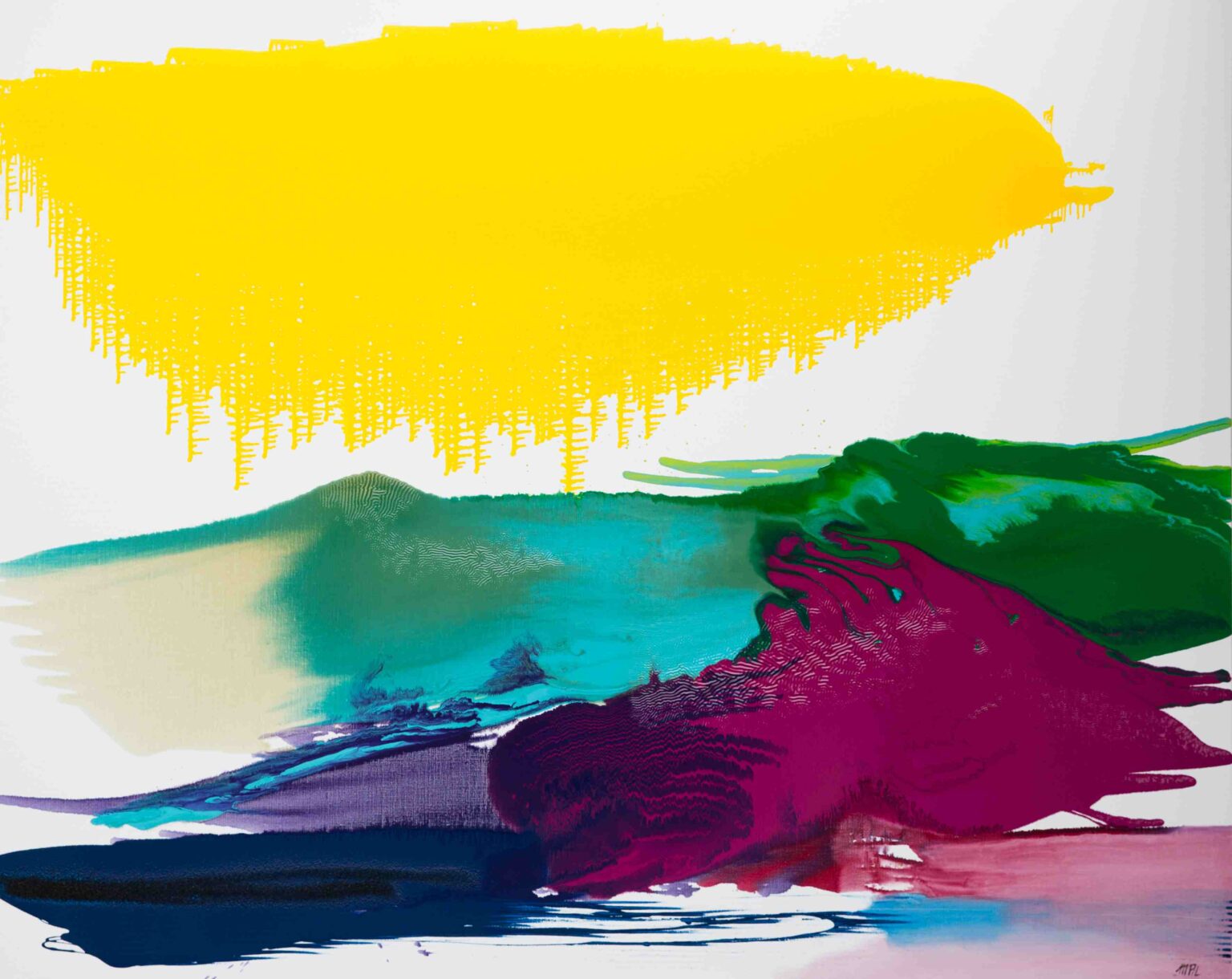 Moderne schilderijen felle kleuren – Mathilde Pil